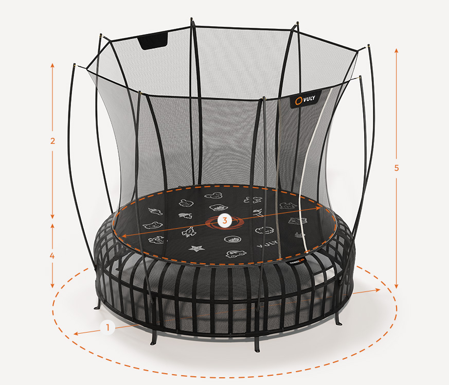 Vuly Thunder 2 Pro Trampoline Large - Toy Buzz